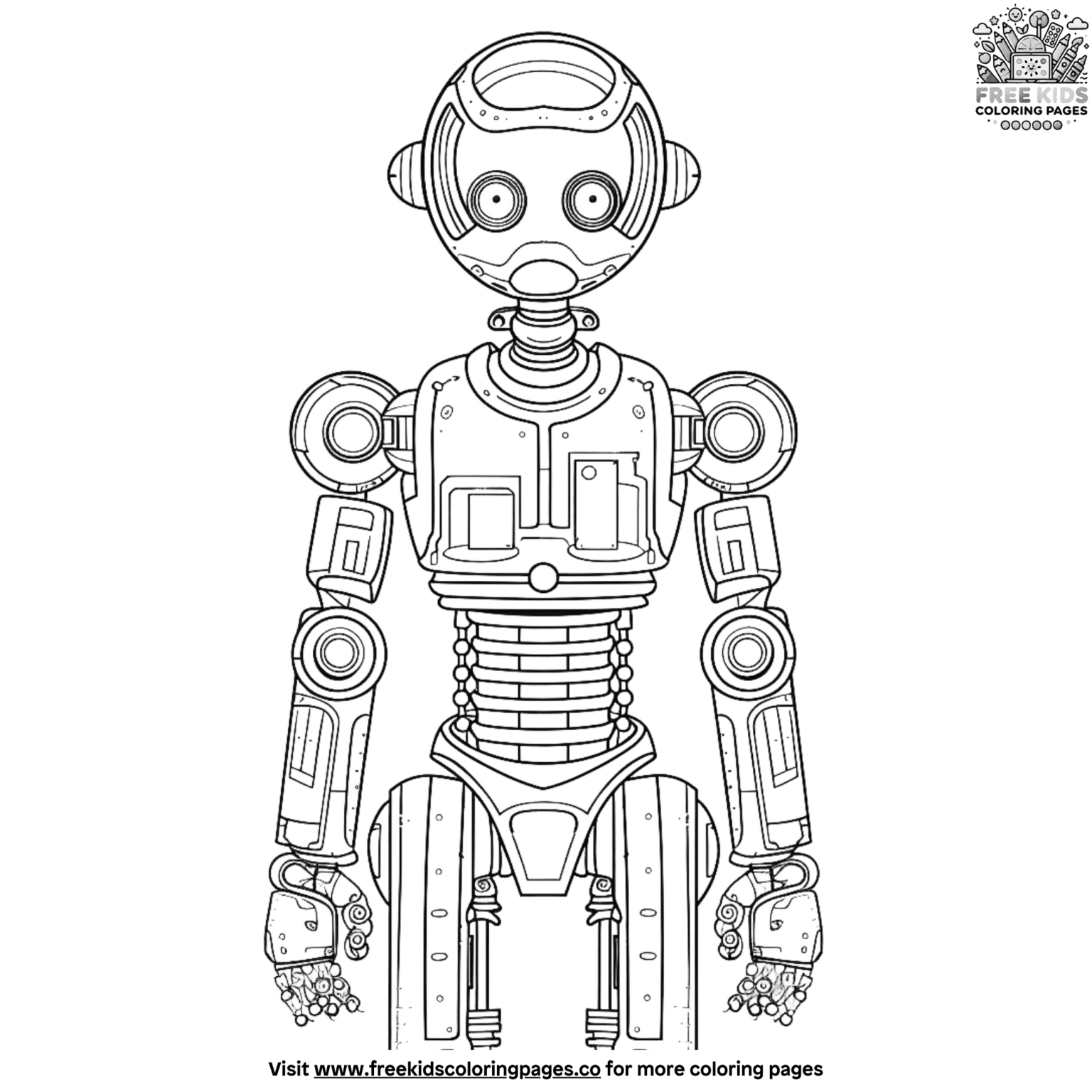 Creative Robot Coloring Pages