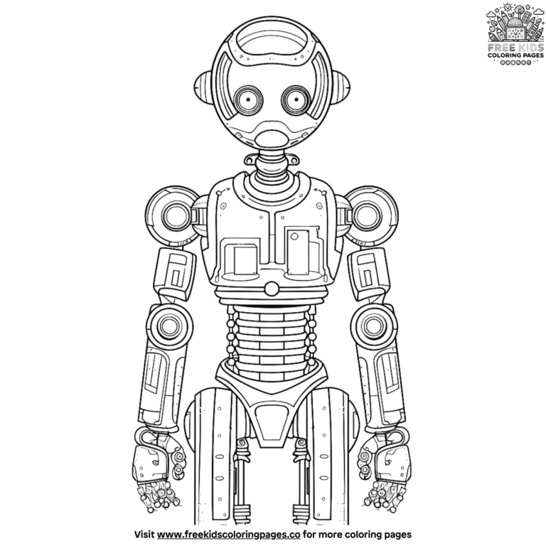 Creative Robot Coloring Pages