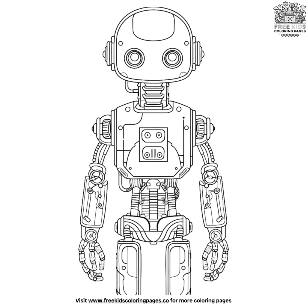 Engaging Robot Coloring Pages Engaging Robot Coloring Pages