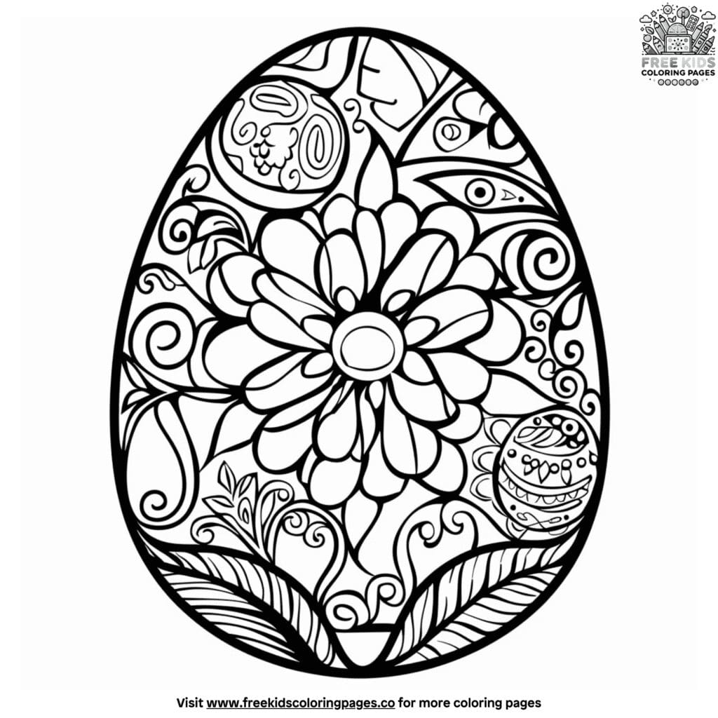 25+ Free Easter Egg Coloring Pages For Family Fun