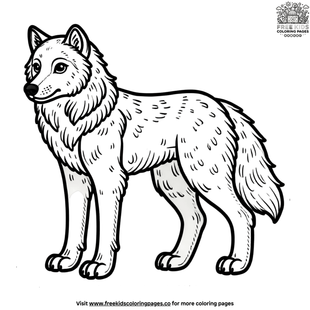 Complex Realistic Wolf Coloring Pages For Nature Lovers