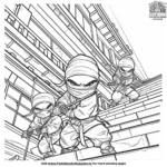 Intriguing Spy Ninjas Coloring Pages
