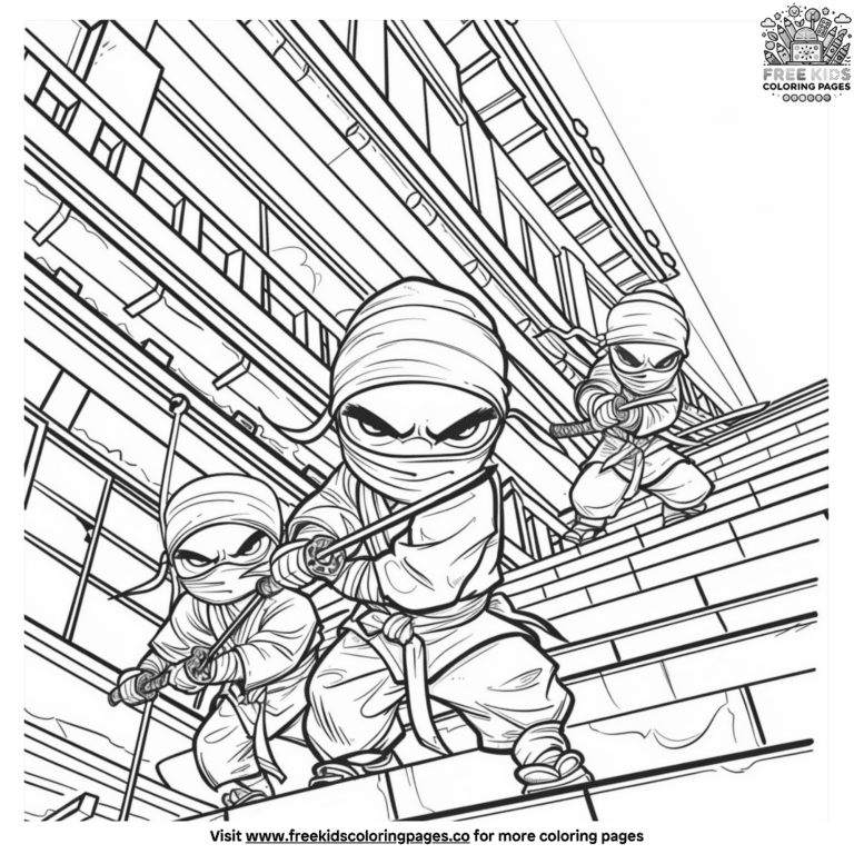 Intriguing Spy Ninjas Coloring Pages