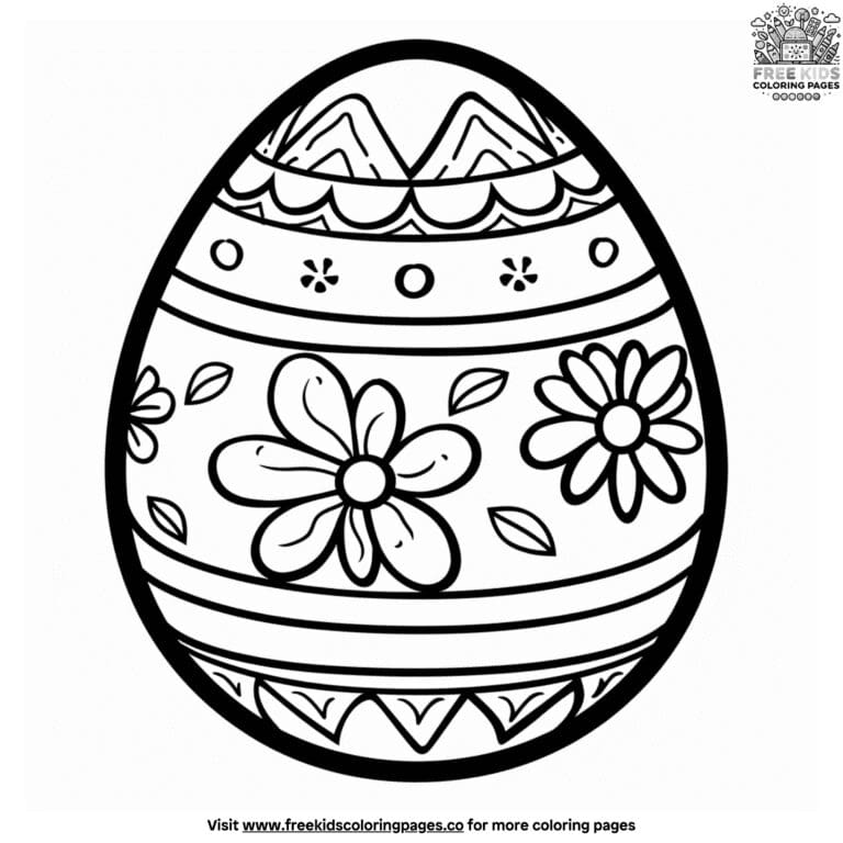 25+ Free Easter Egg Coloring Pages For Family Fun