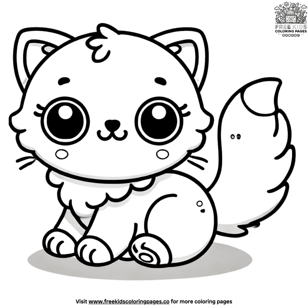 Adorable Cute Cat Coloring Pages For Double The Fun