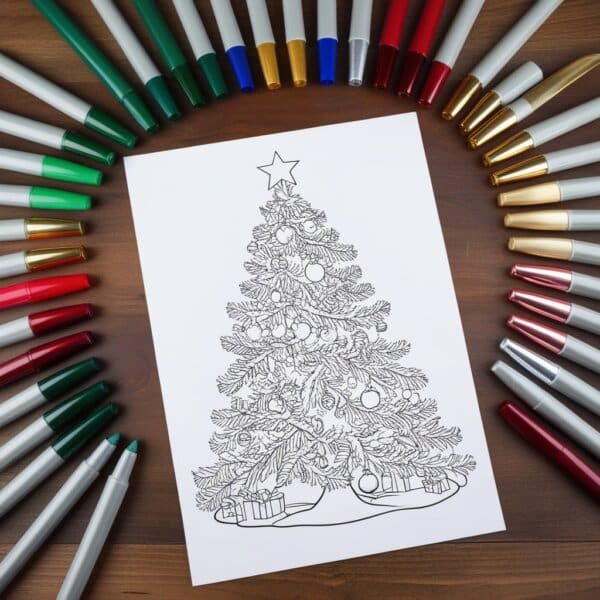 27 Magical Christmas Tree Coloring Pages: A Festive Treat For Kids