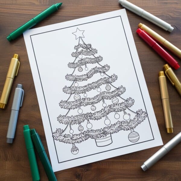 27 Magical Christmas Tree Coloring Pages: A Festive Treat For Kids