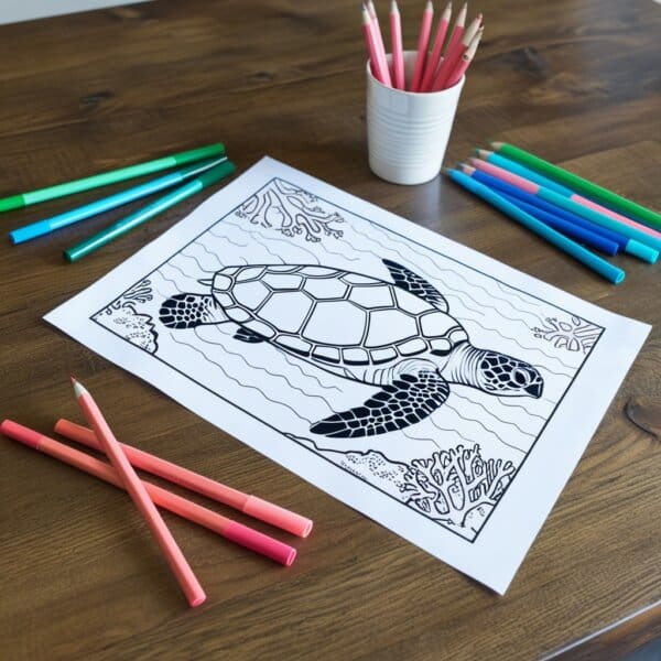 25+ Captivating Turtle Coloring Pages: Fun And Educational For Kids