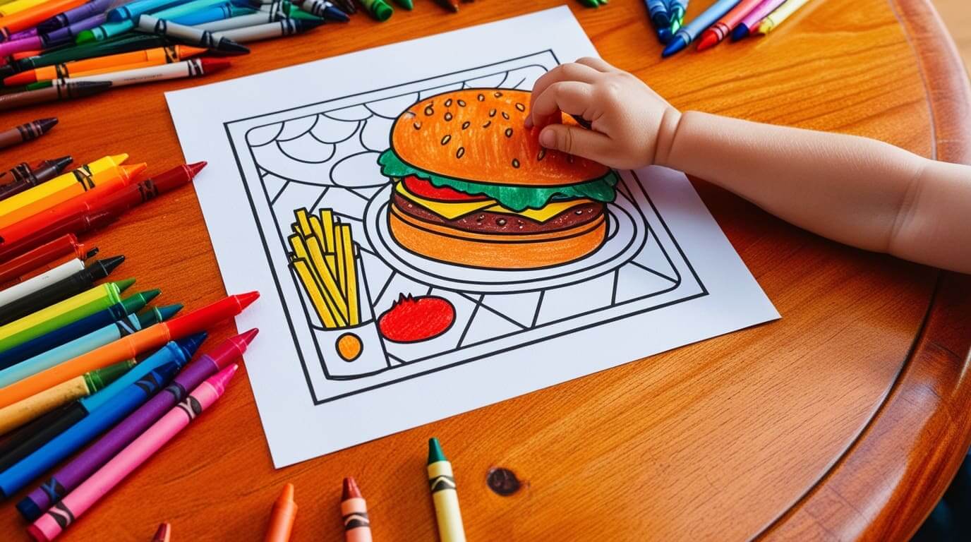 21+ Delightful Food Coloring Pages: Fun And Educational For Kids