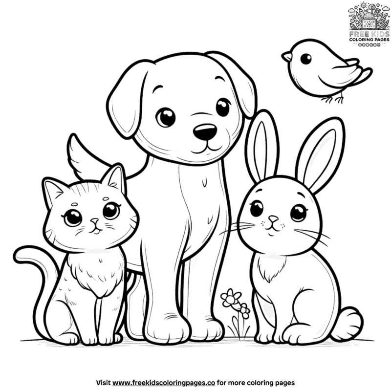 25+ Delightful Cute Animal Coloring Pages For Kids : Boost Creativity!