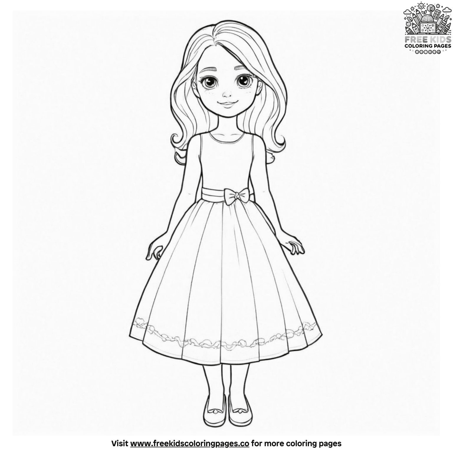 Adorable Braided Hair Coloring Pages