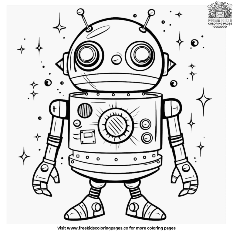 25+ Astonishing Robot Coloring Pages: Fun And Educational For Kids