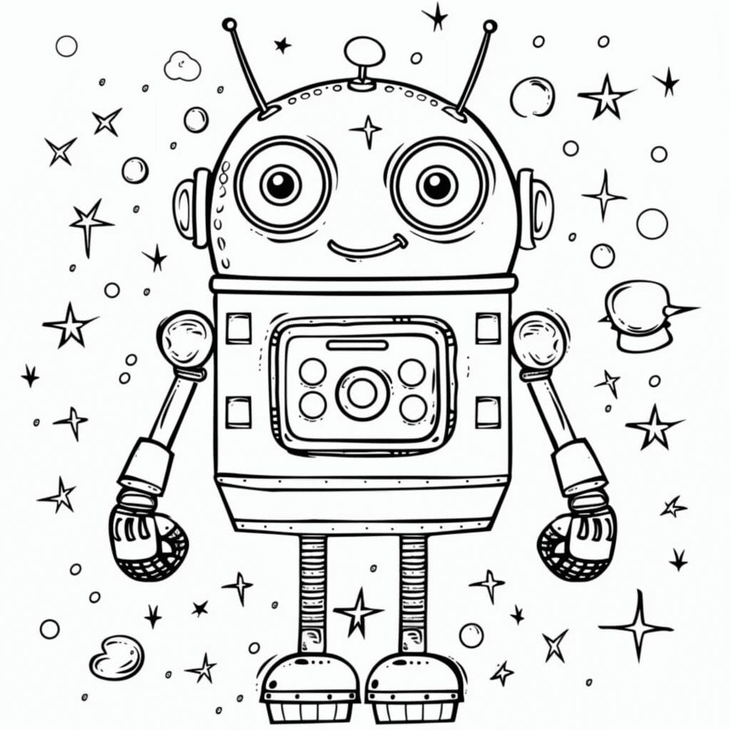 25+ Astonishing Robot Coloring Pages: Fun And Educational For Kids