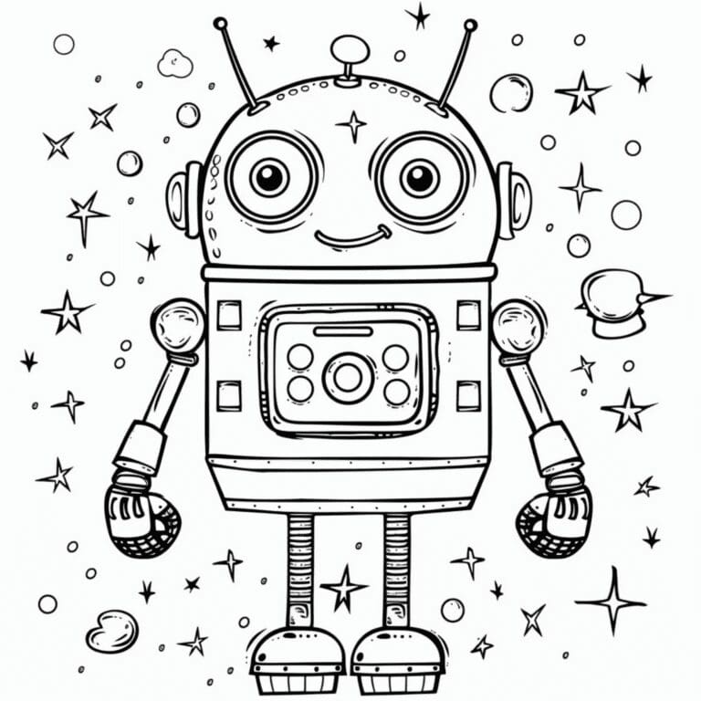 25+ Astonishing Robot Coloring Pages: Fun And Educational For Kids