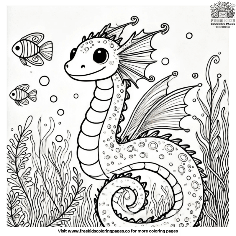Calm Dragon Coloring Pages