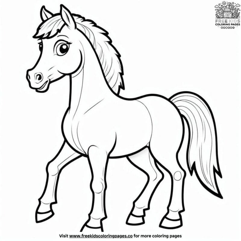 21+ Delightful Horse Coloring Pages: Fun And Educational For Kids