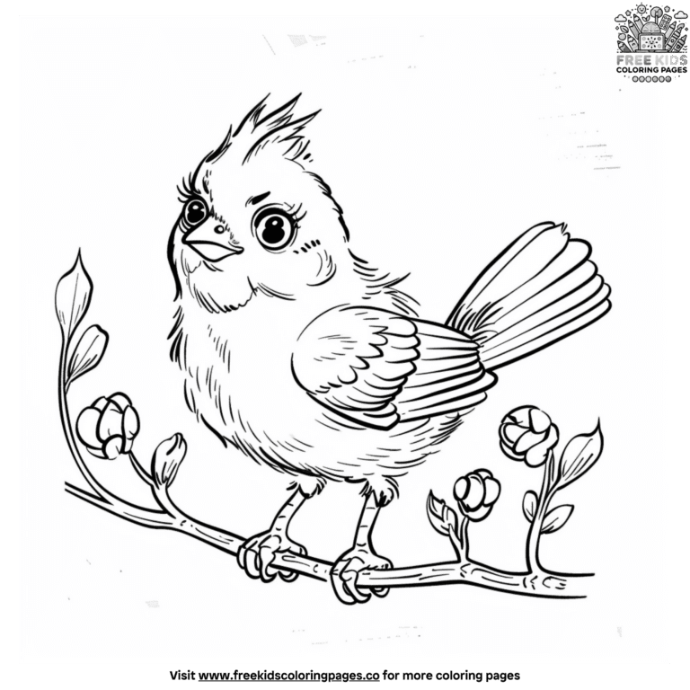 Playful Preschool Bird Coloring Pages: Ideal For Early Learners