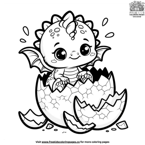 Precious Baby Dragon Coloring Pages
