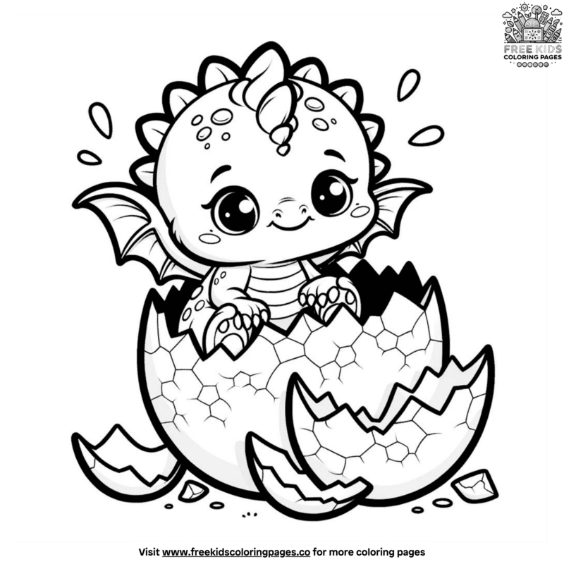 25+ Enchanting Dragon Coloring Pages