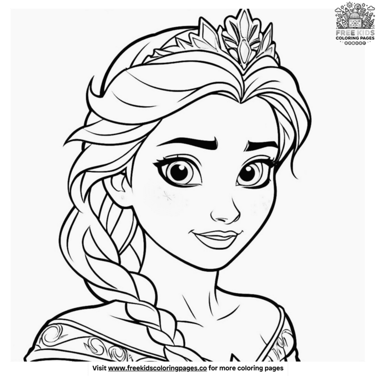 Printable Elsa Frozen Coloring Pages