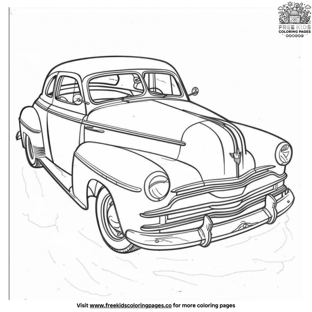 Fancy Real Car Coloring Pages