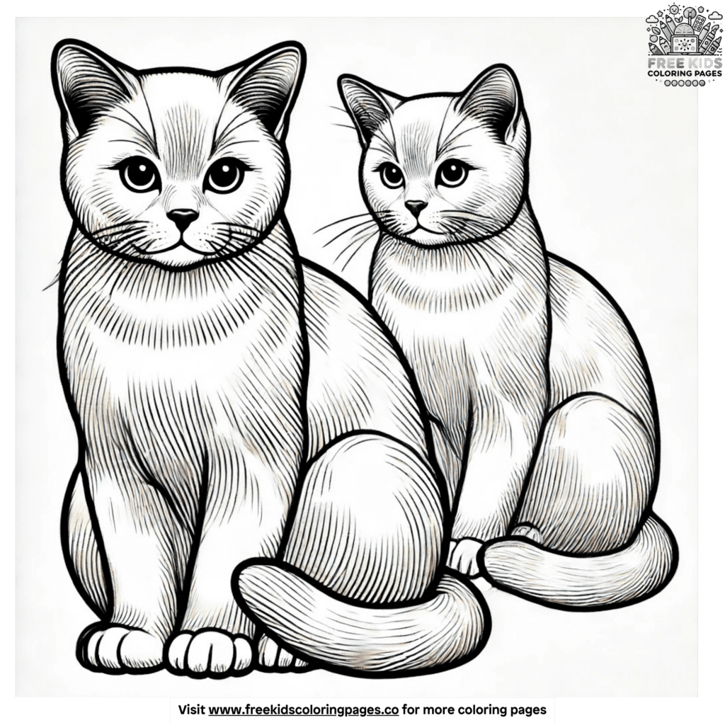 Realistic Cat Coloring Pages Realistic Cat Coloring Pages