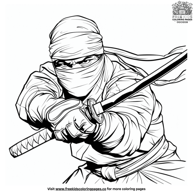 25+ Exciting Ninja Coloring Pages: Fun And Adventure For Kids