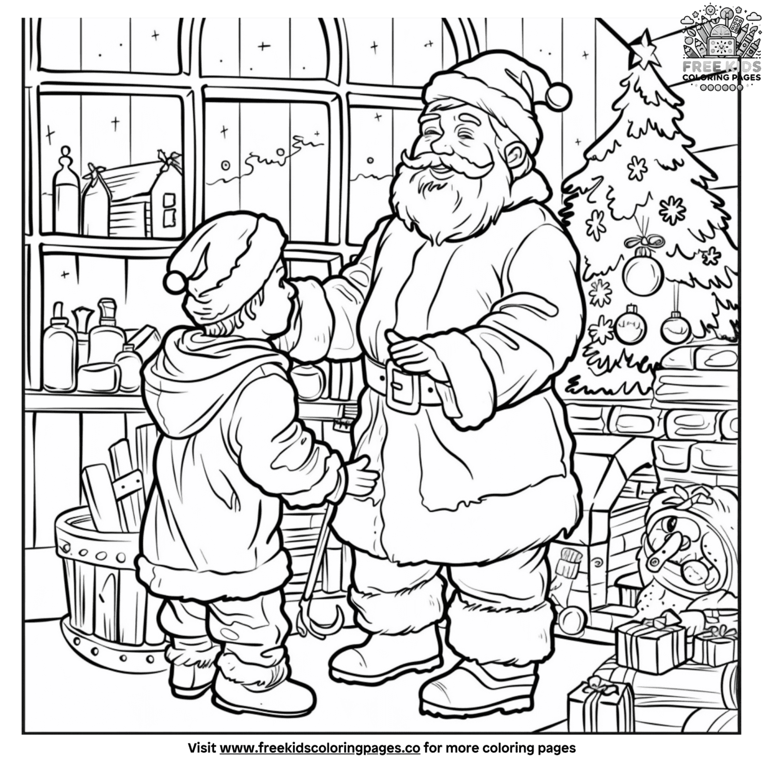 25+ Enchanting Santa Coloring Pages: A Holiday Delight For Kids