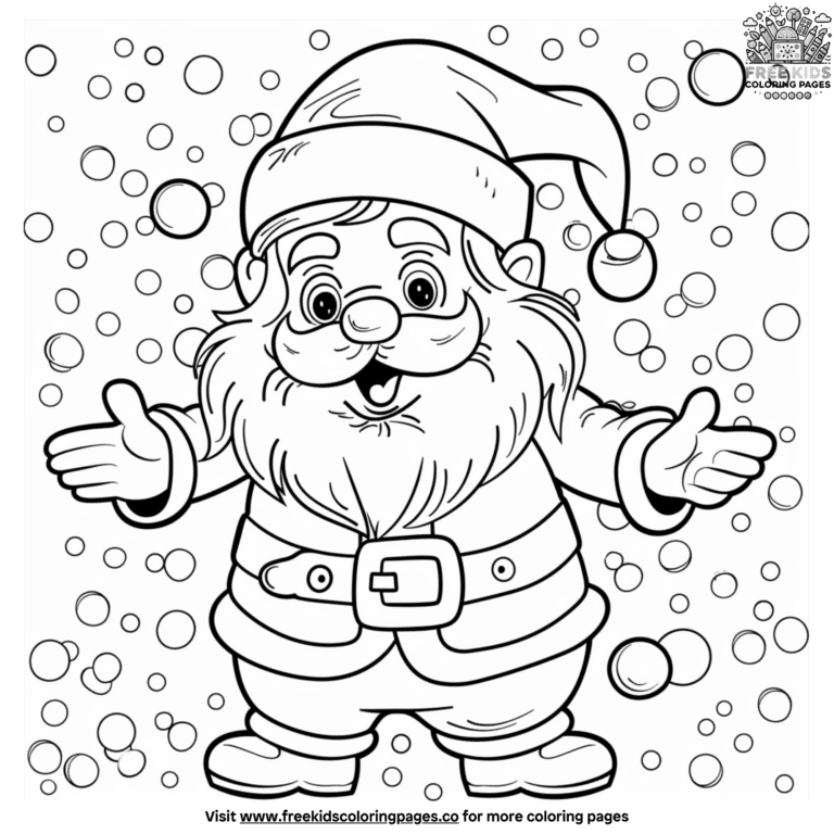 Simple Santa Coloring Pages: Effortless Fun For All Ages