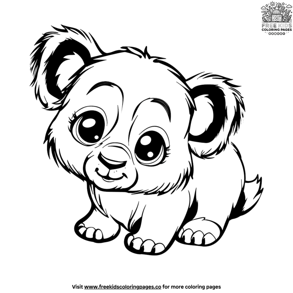 Simple And Easy Cute Animal Coloring Pages: Fun For All Ages