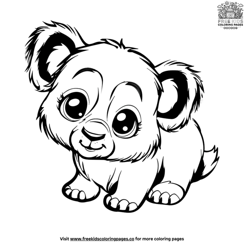 Simple And Easy Cute Animal Coloring Pages: Fun For All Ages