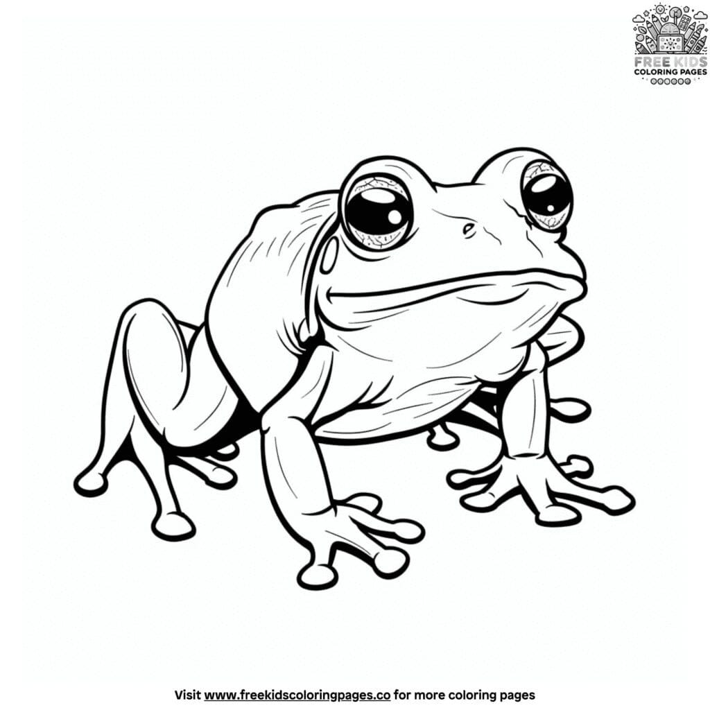 Effortless Frog Coloring Pages