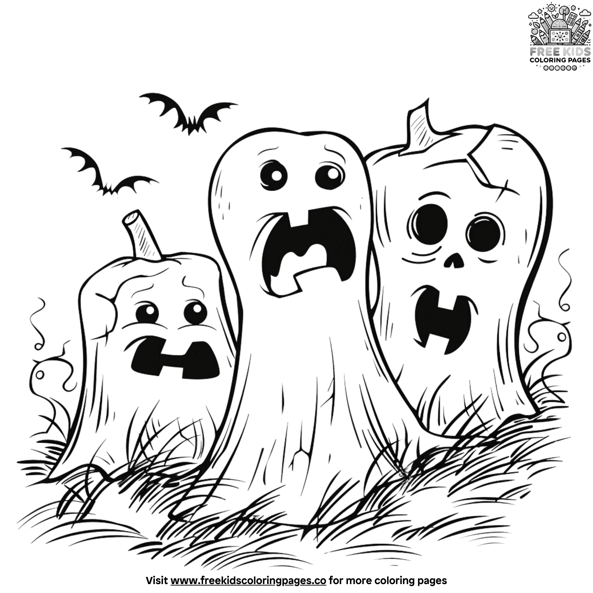Detailed Halloween Skeleton Coloring Pages For Kids