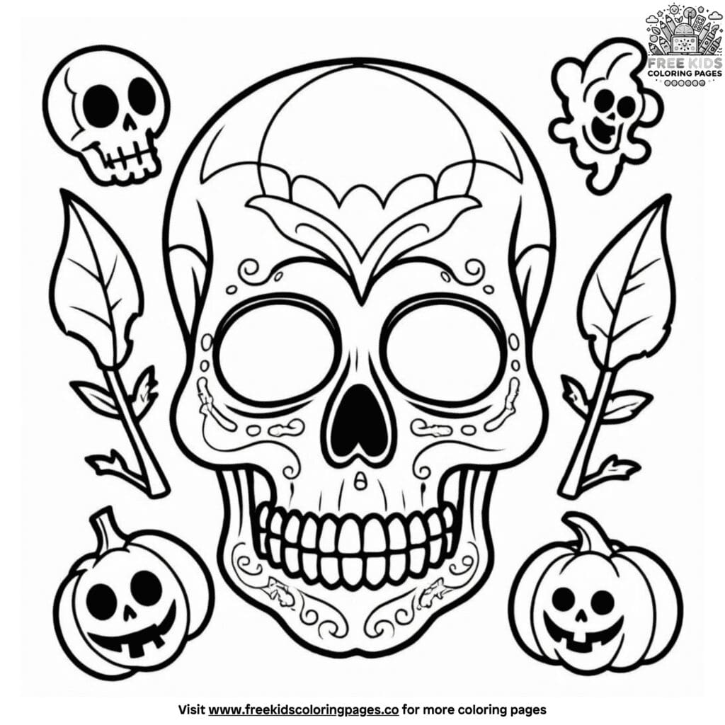 Fascinating Skull Coloring Pages: Fun And Educational For Kids