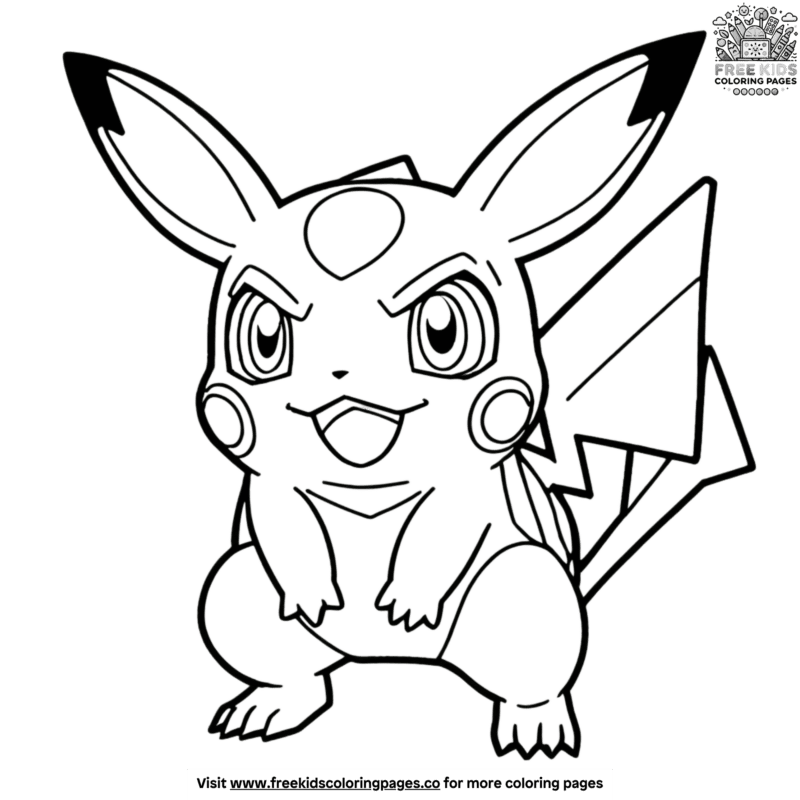 Pokémon Forest Expedition Coloring Pages