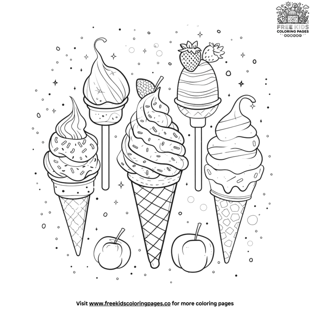23+ Delicious Ice Cream Coloring Pages: Fun And Educational For Kids