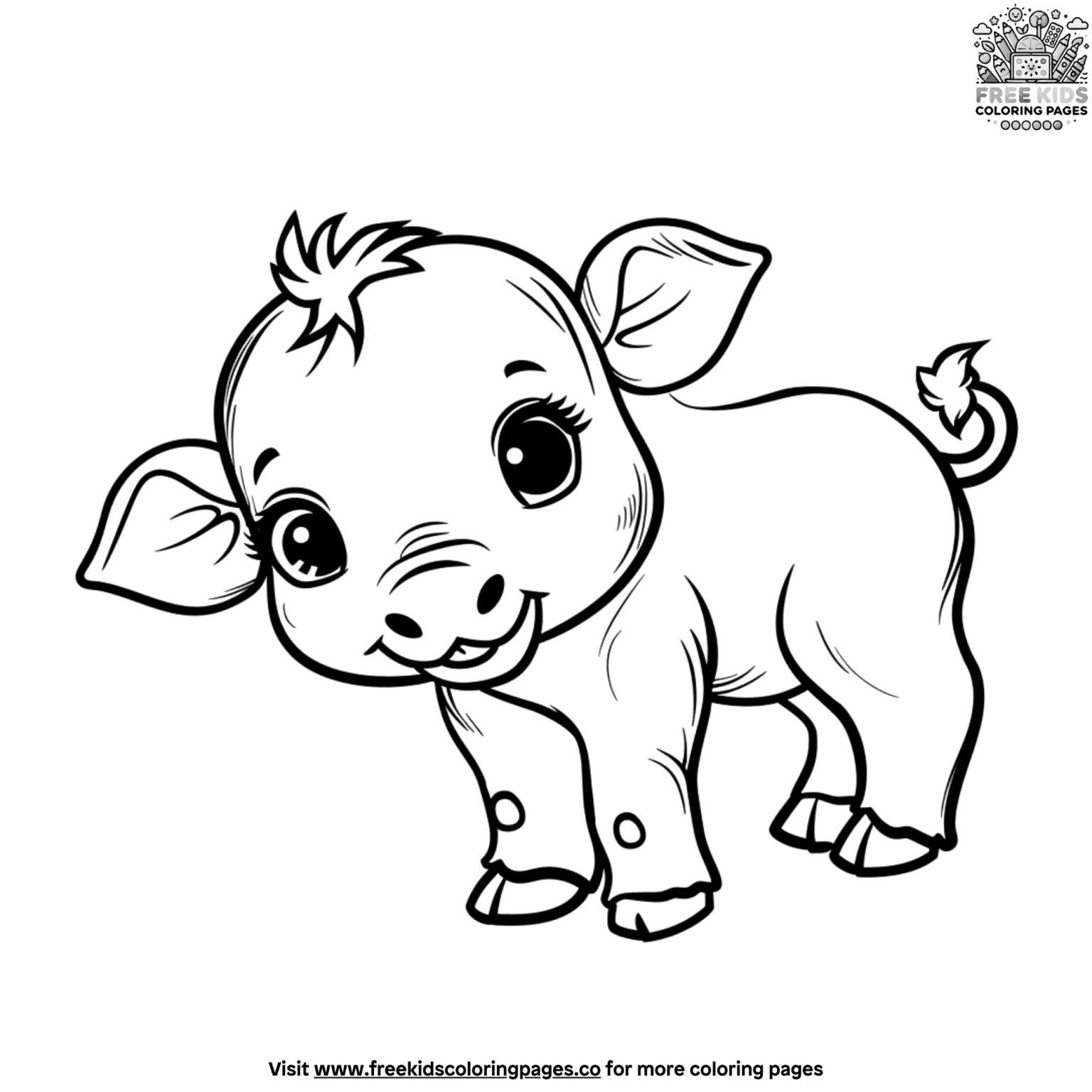 Sweet Cute Farm Animal Coloring Pages: Down On The Farm Fun