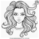 23+ Vibrant Hair Coloring Pages: Creativity And Fun