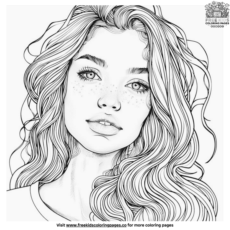 23+ Vibrant Hair Coloring Pages: Creativity And Fun