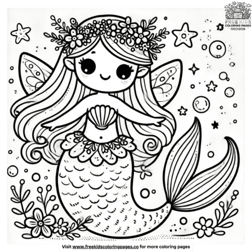 25+ Enchanting Mermaid Coloring Pages For Kids