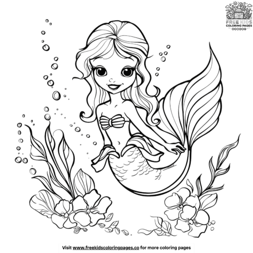 25+ Enchanting Mermaid Coloring Pages For Kids