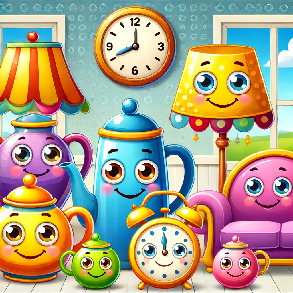 Household Items - Free Kids Coloring Pages