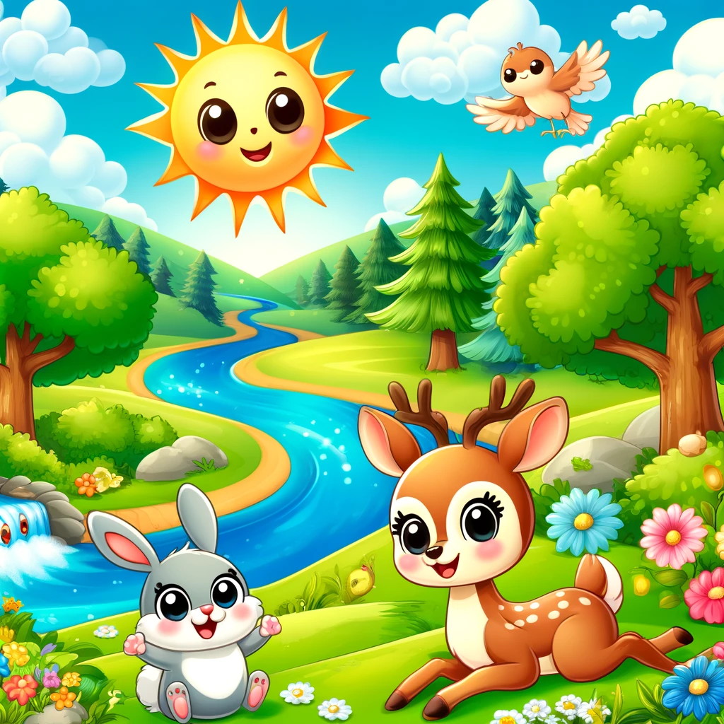 Nature And Scenery - Free Kids Coloring Pages