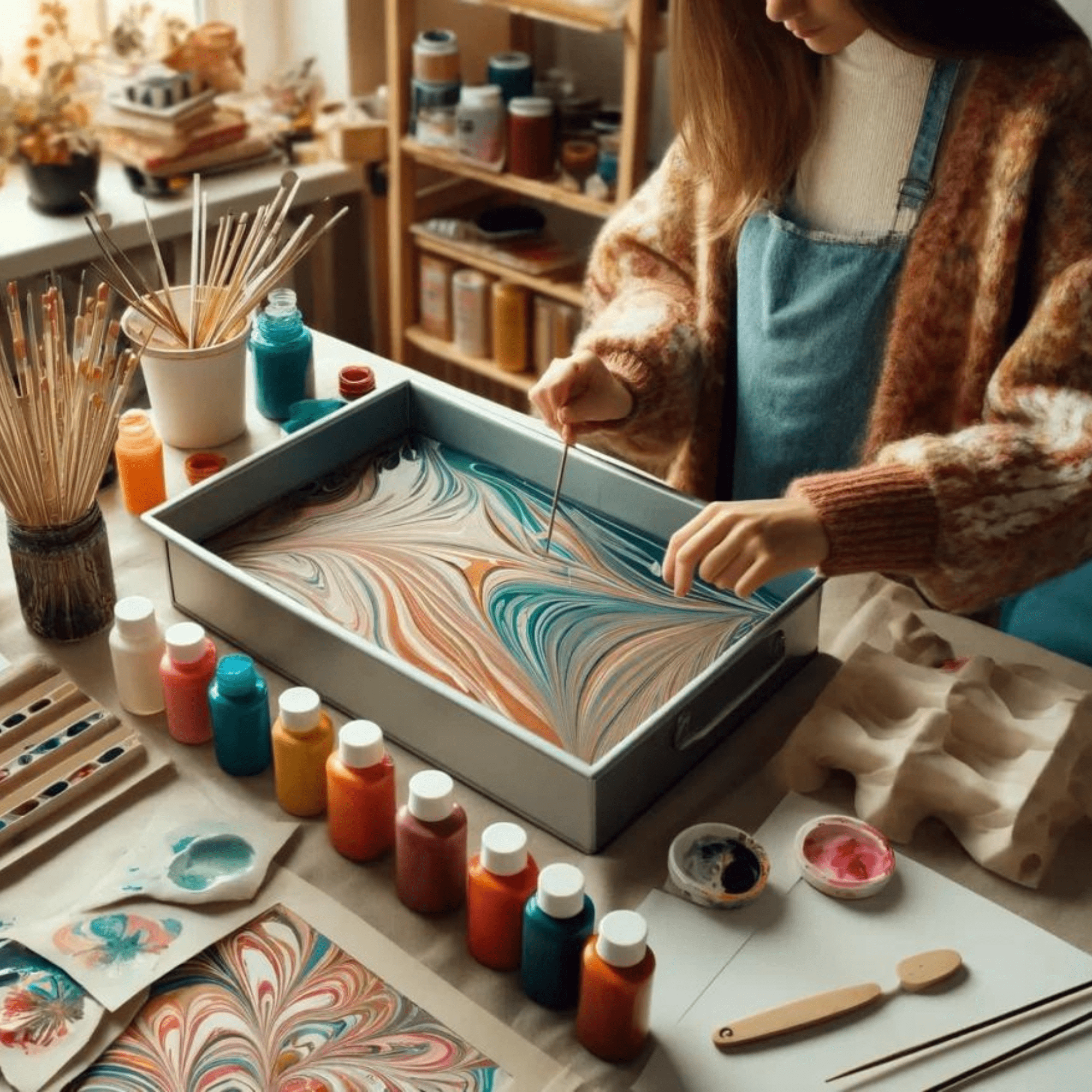 DIY Paper Marbling Craft At Home: 11 Easy Steps To Follow