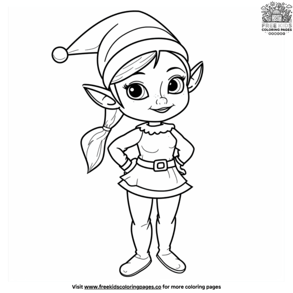 21+ Magical Elf Coloring Pages