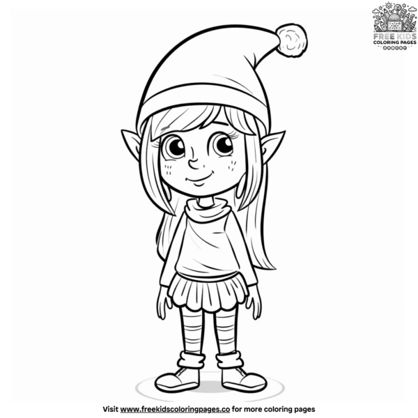 21+ Magical Elf Coloring Pages