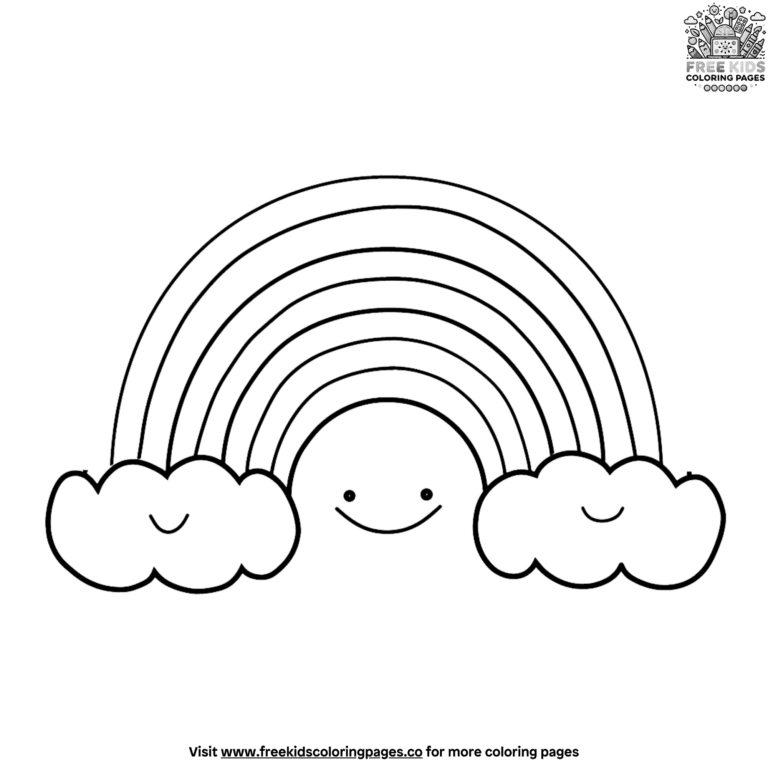 23+ Alluring Rainbow Coloring Pages For Kids: A Colorful Adventure For Kids