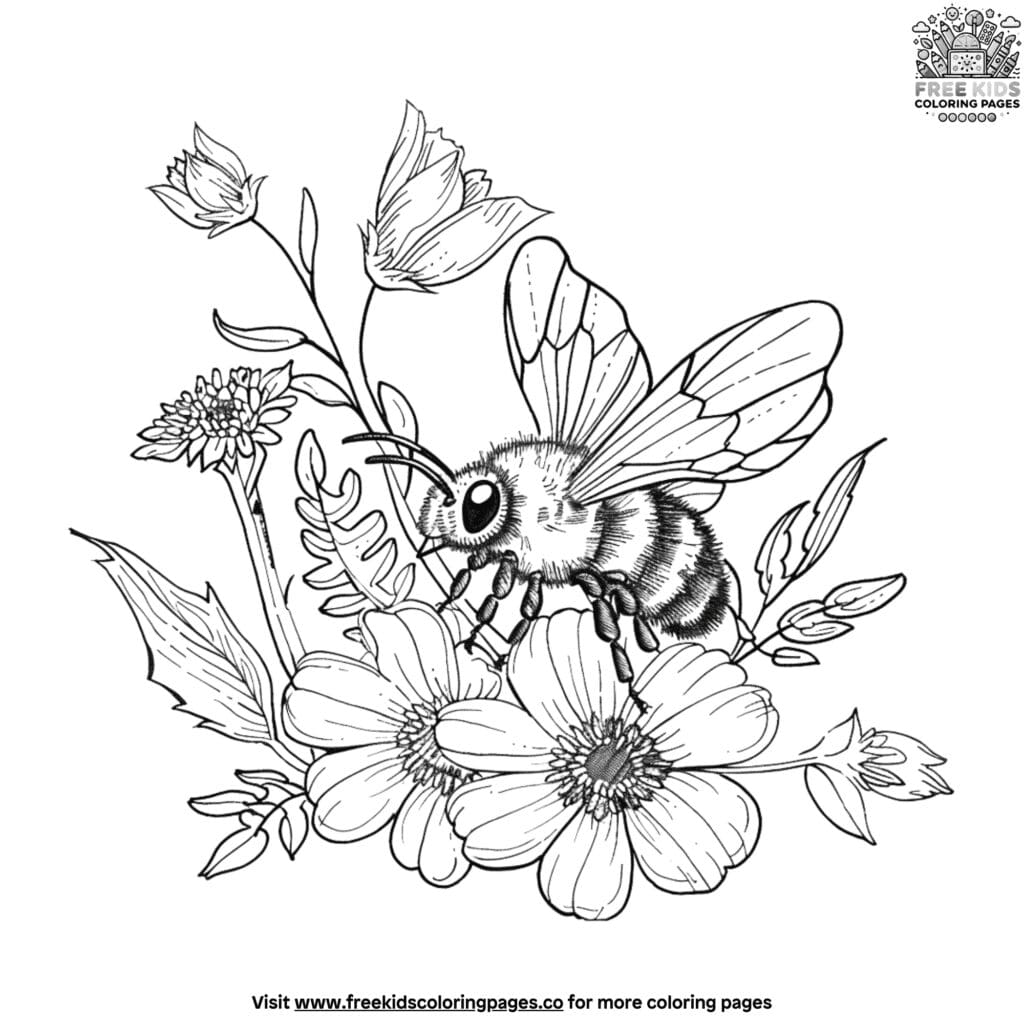 9+ Brilliant Bee Coloring Pages: Fun And Educational For Kids