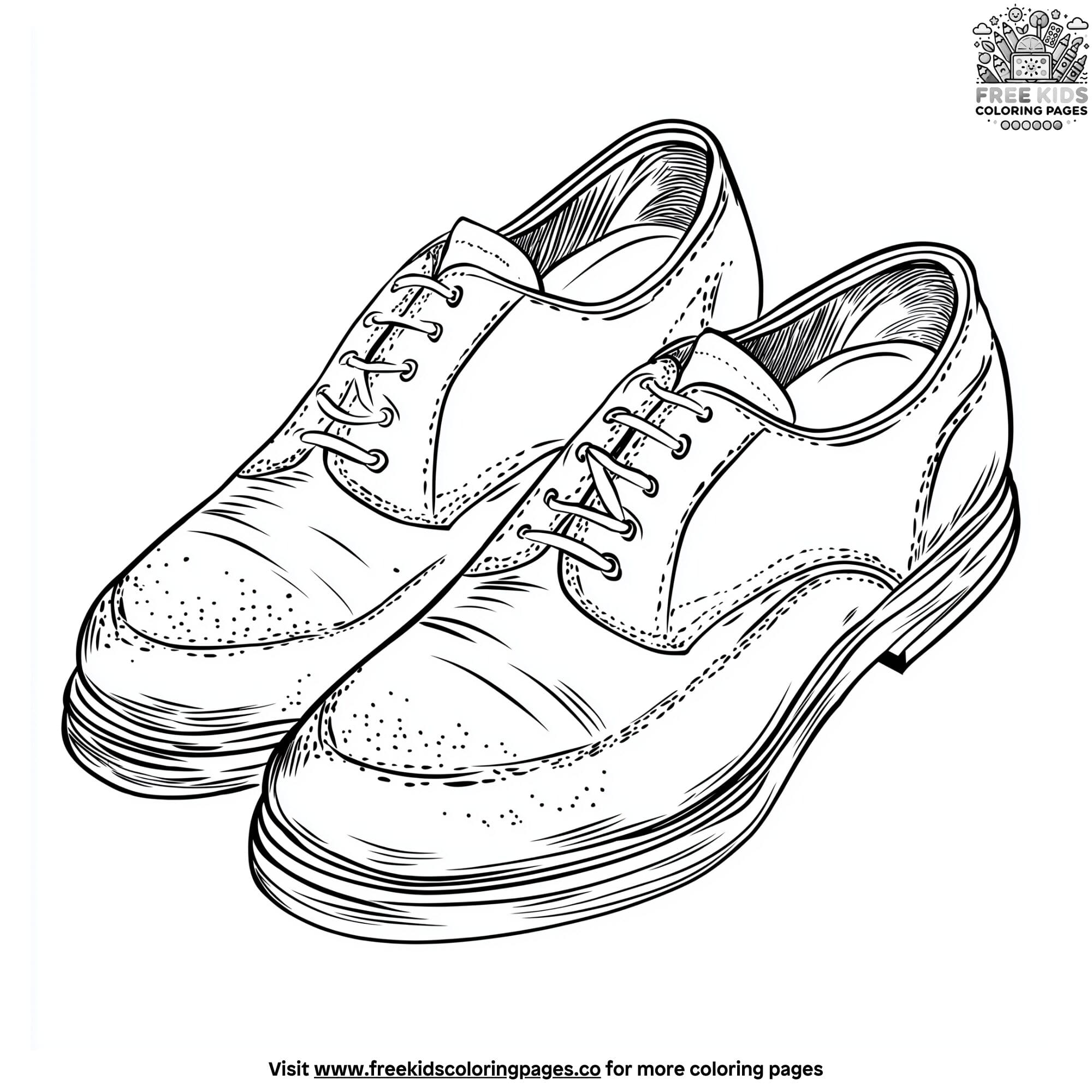 Timeless Vintage Shoe Coloring Pages
