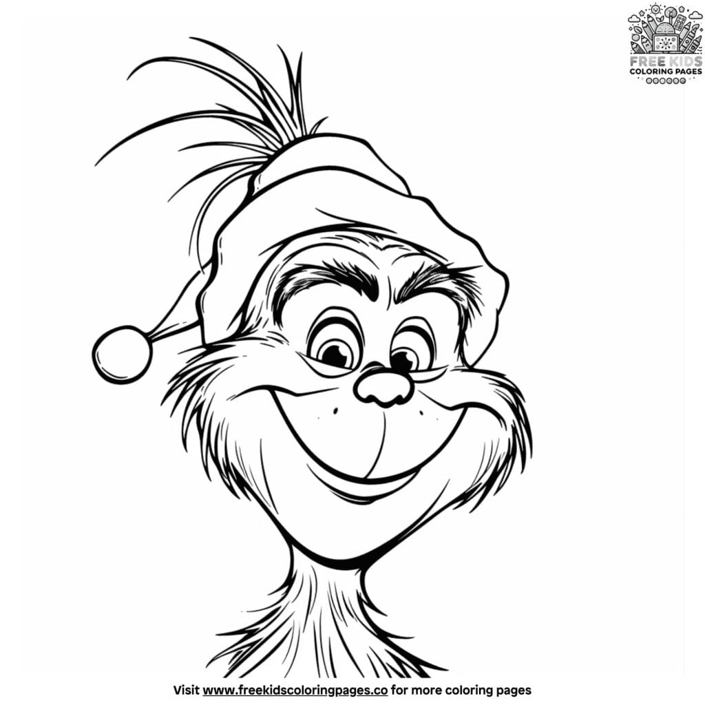 Animated Cartoon Grinch Coloring Pages
